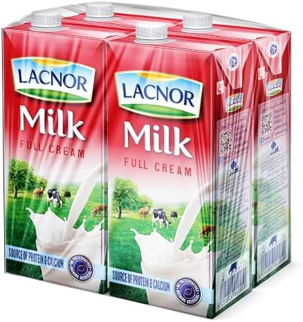 Lacnor Full Cream Milk - 1 Litre (Pack of 4) price in UAE | Amazon UAE ...
