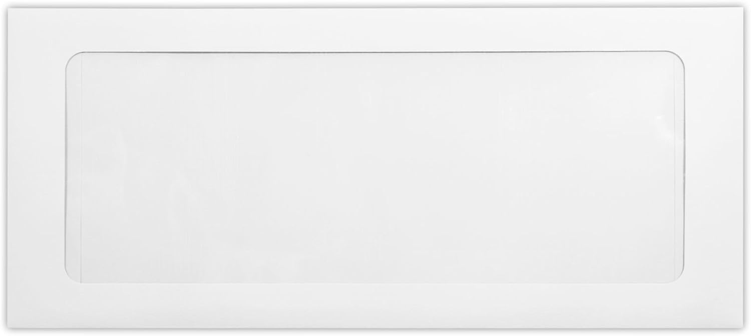 Amazon.com : #10 Full Face Window Envelopes (4 1/8 x 9 1/2) - 28lb ...