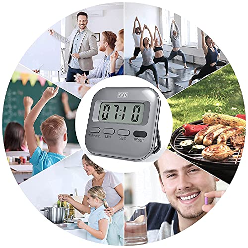 Digital Kitchen Timer Clear Digits With Minutes And Seconds Button