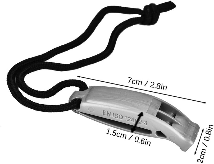 Safety Whistle, 3 Colors Double Tube Loud Whistle with lanyard for ...