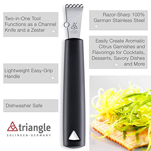 triangle Zester - Stainless Steel - Creates Fine Zests & Garnishings ...