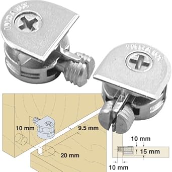 Platte River 128834, Fasteners, Knock Down (kd), Clock-6 Cam Fastener ...