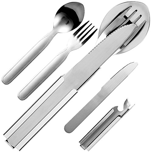 KADACTIVE Essbesteck Besteck Set aus Edelstahl für Camping - Survival ...