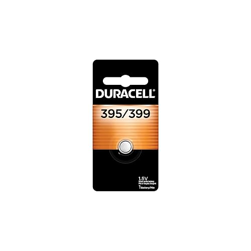 DURACELL 395/399 Silver Oxide Button Battery, 1 Count Pack, 395/399 1.5 ...
