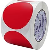 Amazon.com : ChromaLabel 3 Inch Round Label Removable Color Code Dot ...