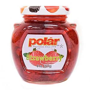 Amazon.com : MW Polar Fruits in jar 8 oz. (Pack of 12) (Strawberry ...