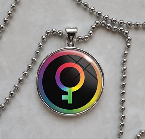 Amazon.com: Demigirl Gender Symbol Pendant Necklace: Handmade