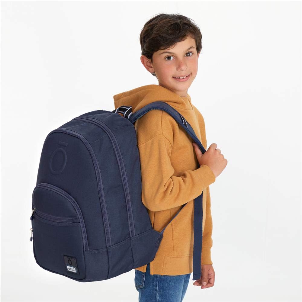 Enso Basic Double compartment Backpack Adaptable to trolley Blue ...