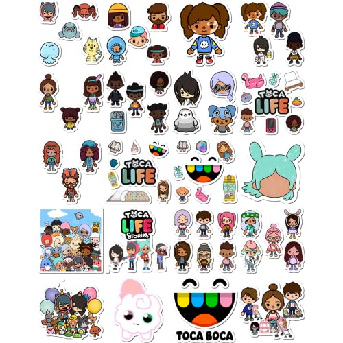 20 Pcs Stickers Pack Toca Laptop Boca Colorful Aesthetic Vinyl Waterproof Skateboard Bike Bumper ...