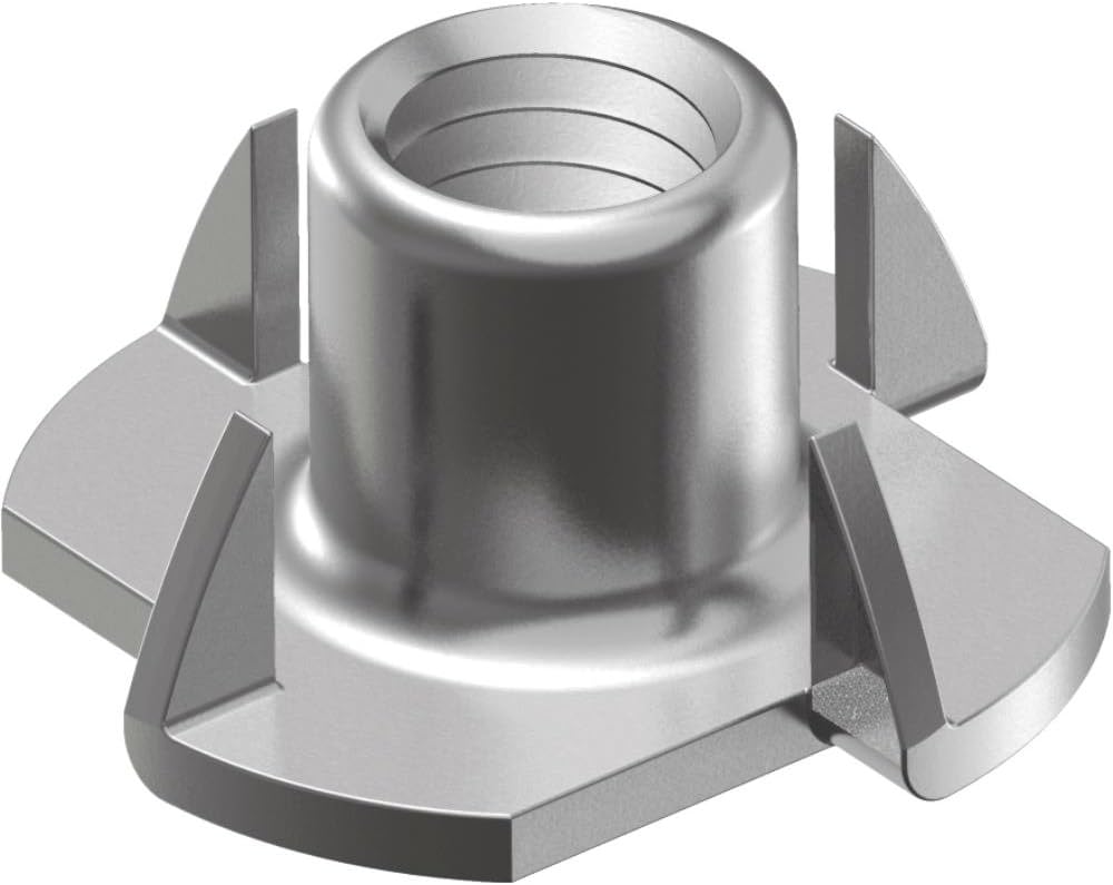 100 Stück Einschlagmuttern für Holz - Edelstahl A2 mit 4 Zacken ...