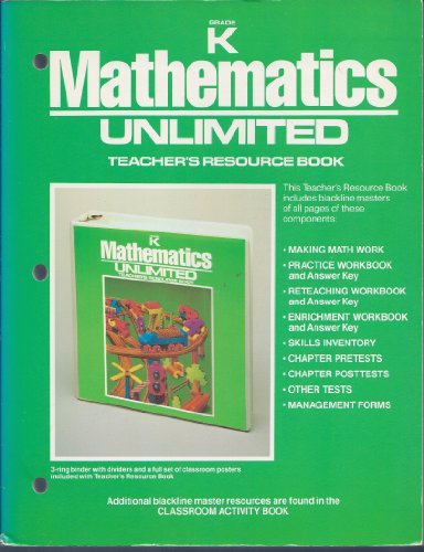 Amazon.com: mathematics Unlimited Grade K Teacher's Resource Book ...