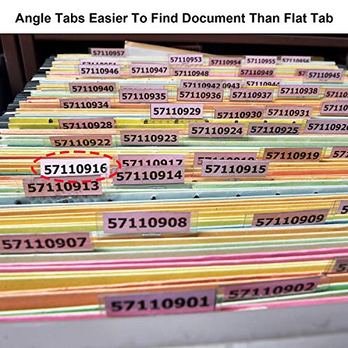Hanging Folder Tabs and Inserts for Organize and Distinguish Hanging ...
