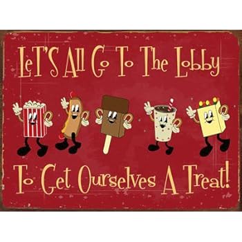 Amazon.com: Dancing Snacks- Set of 3 Tin Sign 7 x 5in: Home & Kitchen