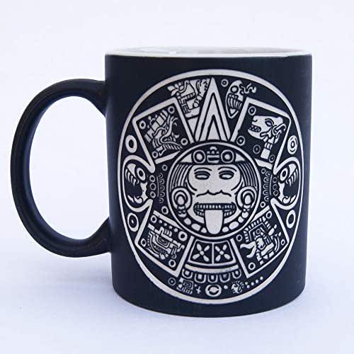 Taza grabada Calendario azteca : Amazon.com.mx: Productos Handmade
