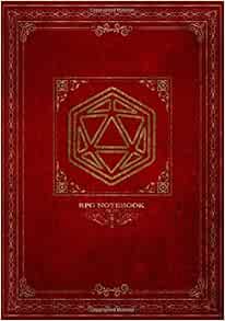 RPG Notebook: Lined and grid pages for Role Playing Games | RED COVER ...
