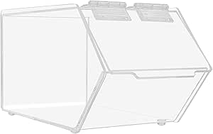 Amazon.com: Stackable Candy Bins Clear Acrylic Set of 3 Premium Dry ...