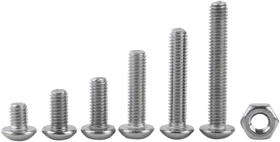 230pcs/set M3 Screws Bolts and Nuts Stainless Steel SS304 Hex Socket ...