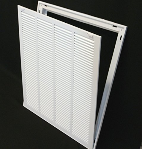 20" X 24 Steel Return Air Filter Grille for 1" Filter - Removable Face ...