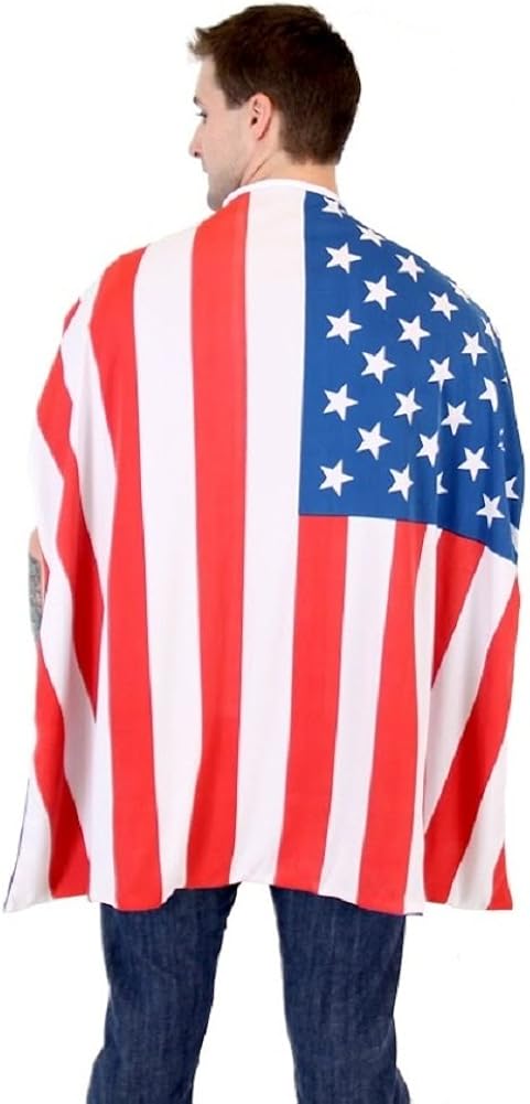 Amazon.com: USA American Flag Cape: Clothing