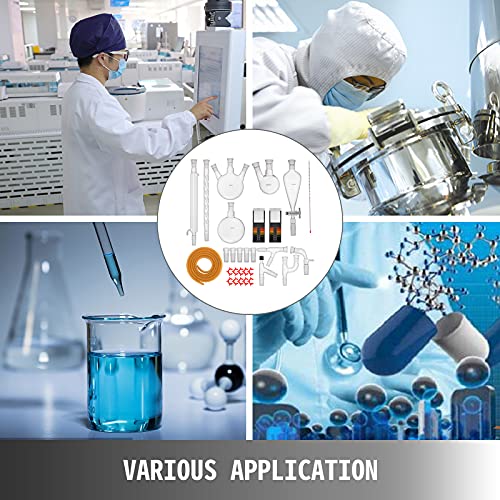 VEVOR New Laboratory Glassware 24/40 Chemistry Glassware 29PCS ...