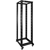 Amazon.com: NavePoint 42U 4 Post Server Rack – Open Frame Rack for 19 Inch Equipment, Adjustable ...