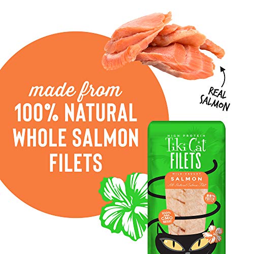 Tiki Cat Filet, All Natural Wild Caught Salmon, Single Ingredient High ...