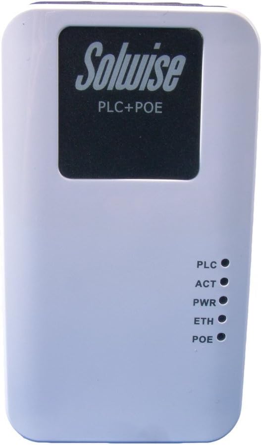 Solwise 500AV HomePlug Ethernet Adapter with 802.3af PoE & AR7420 ...