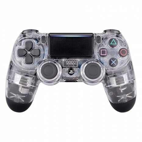 Amazon.com: Glossy Transparent Clear Playstation 4 PS4 Dual Shock 4 ...