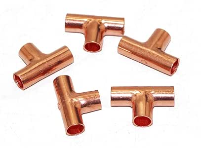 Equal Copper Tee C x C x C, Copper Pressure Pipe Fitting for Plumbing ...
