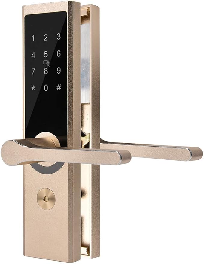 WiFi BT Cipher Remote Smart Door Lock, Home Security Keyless Electronic ...