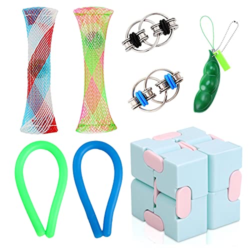 8 Pack Sensory Fidget Toys Set, Infinity Cube Fidget Toy Stress ...