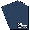 Amazon.com : 25Sheets Navy Blue Cardstock Paper, 8.5 x 11 Card stock ...