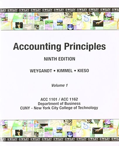 Accounting Principles 9th Edition Volume 1 By weygandt.Kimmel.Kieso ...