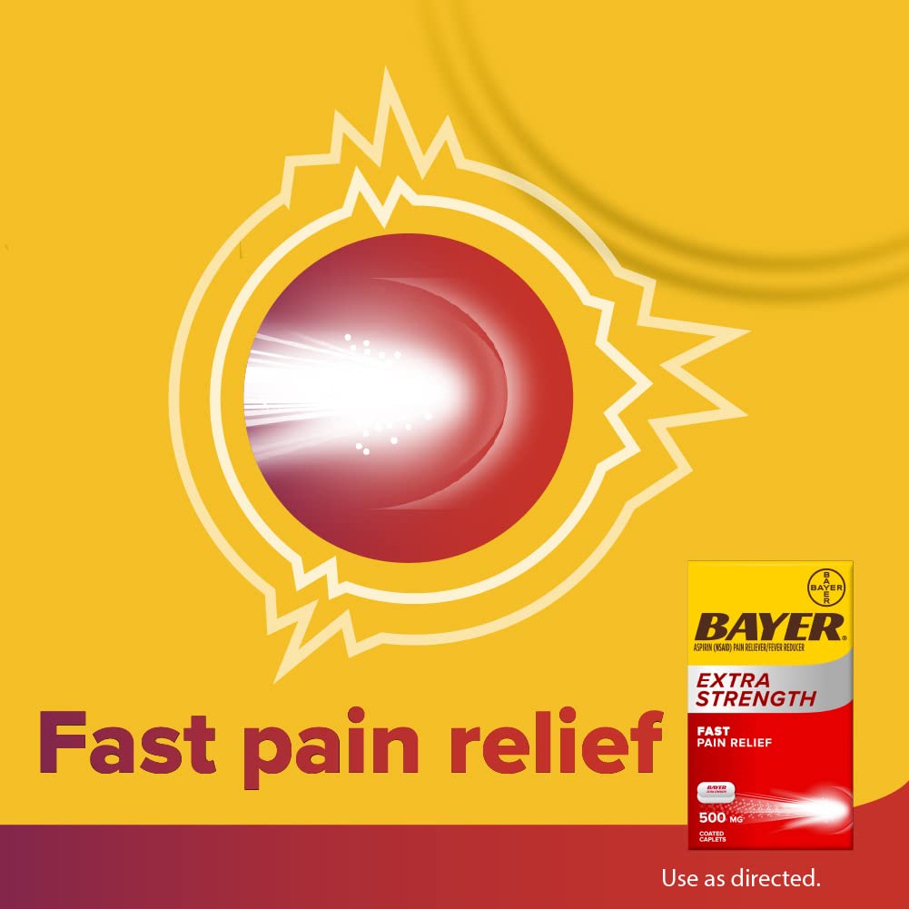 Mua Bayer Extra Strength Aspirin 500 mg, Pain Reliever and Fever ...
