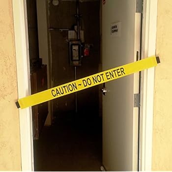 Amazon.com : Caution Do Not Enter - Magnetic Door Safety Barrier ...