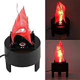Decorative Table Light Silk Fire Flame Effect Lamp: Amazon.co.uk ...