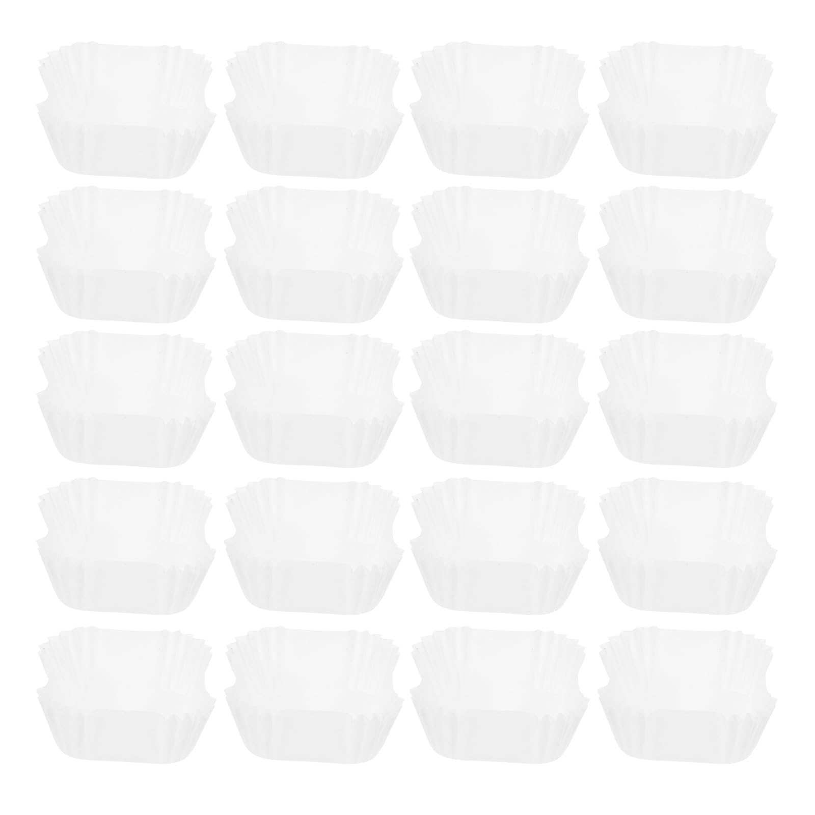 BESTonZON 1000PCS Square Cupcake Pans, White Cupcake Liners, Food Grade ...