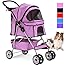 Amazon.com : Kittywalk Double Decker Pet Stroller, Green : Pet Carrier ...