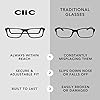 Clic Magnetic Reading Glasses for Men or Women, Computer Readers ...