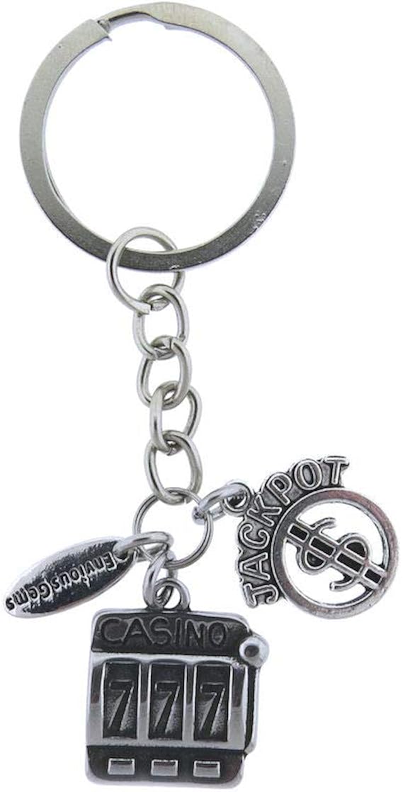 Amazon.com: Casino Slot Machine Jackpot Keychain: Clothing