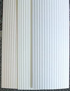 Amazon.com: JCBlinds Vertical Blind Replacement Vanes Ribbed White 5PK ...