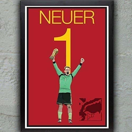 Amazon.com: Manuel Neuer Poster - German Soccer Art: Handmade