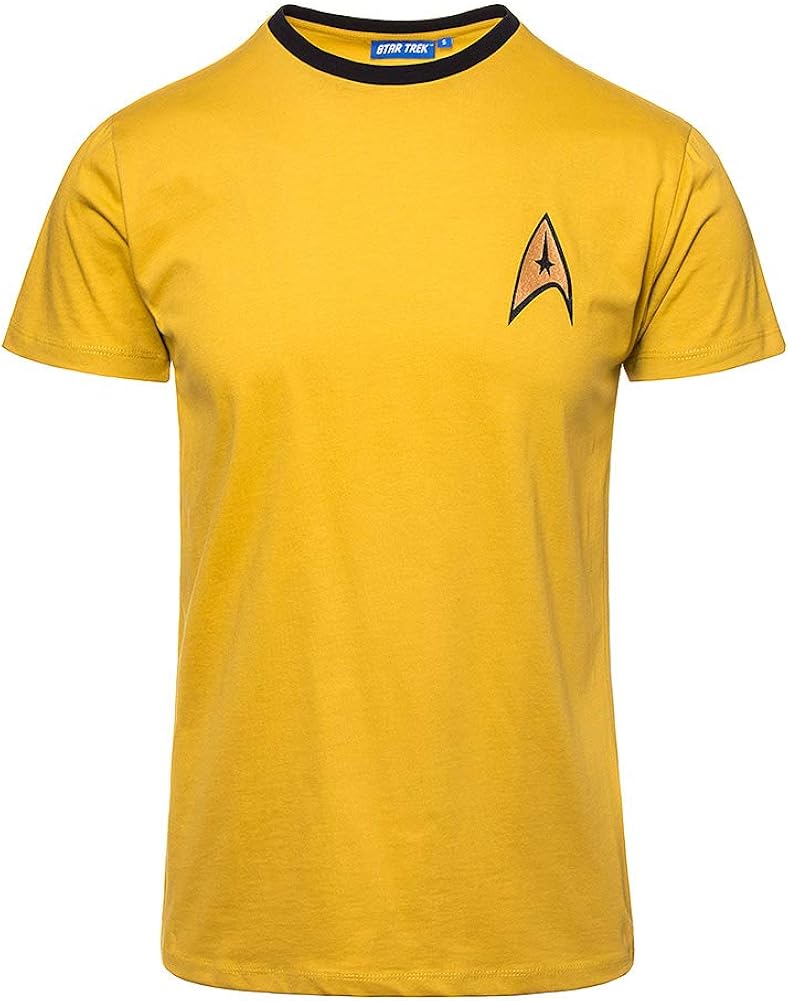 Star Trek Yellow Commander Uniform Officiel T-Shirt Hommes Unisexe ...