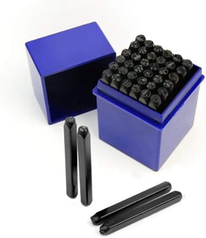 HOMEJIA 5MM Number and Letter Punch Set 36PCS 0-9 Punch Set Letter ...