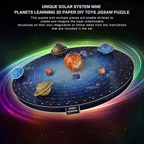 Space 3D Solar System Jigsaw Puzzle Astronomy Planets Toy, Educational ...