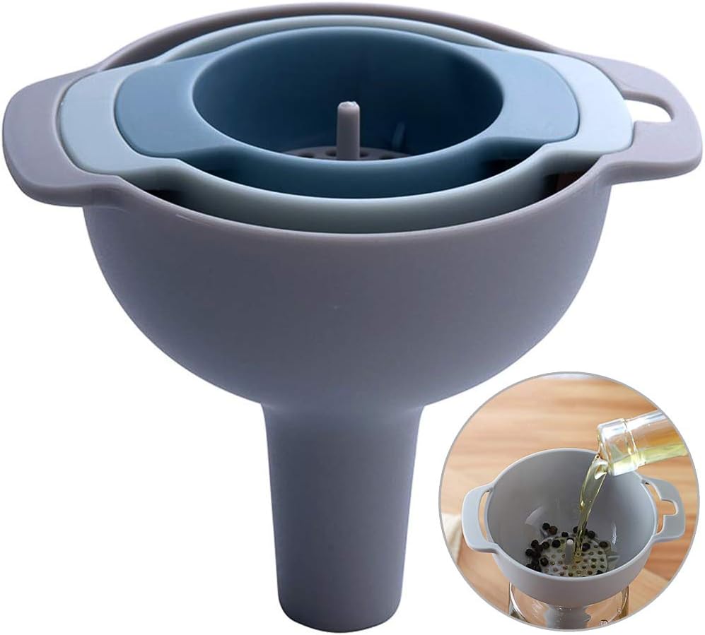 Compra Gurxi Embudos de Plástico de Grado Alimenticio con Filtro Embudo ...