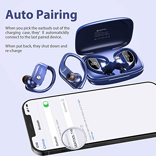 VEATOOL Wireless Earbuds Bluetooth Headphones 48hrs Play Back Sport ...