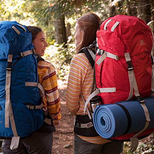 Outbound Canyon 65L Large Capacity Backpack with Internal Frame (Red ...