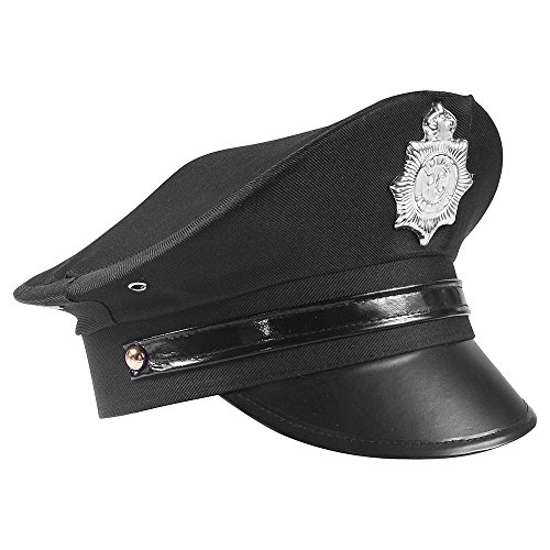 Police Hat - Cop Hat - Black Captain Hat - Officer Hat - Police Officer ...