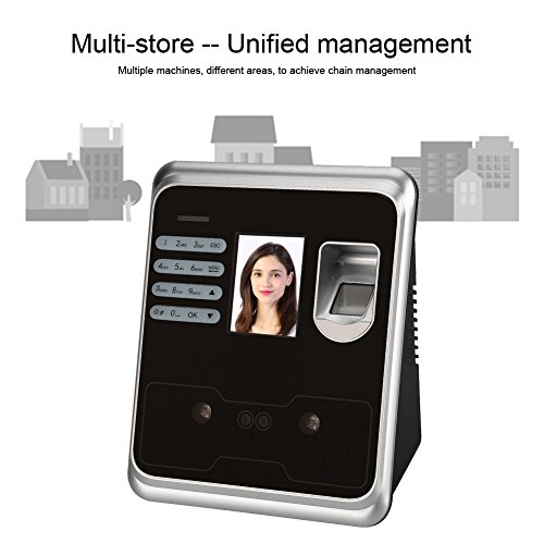 Ciglow 2.4-inch TFT LCD Screen Time Clock Checking, Fingerprint Face ...